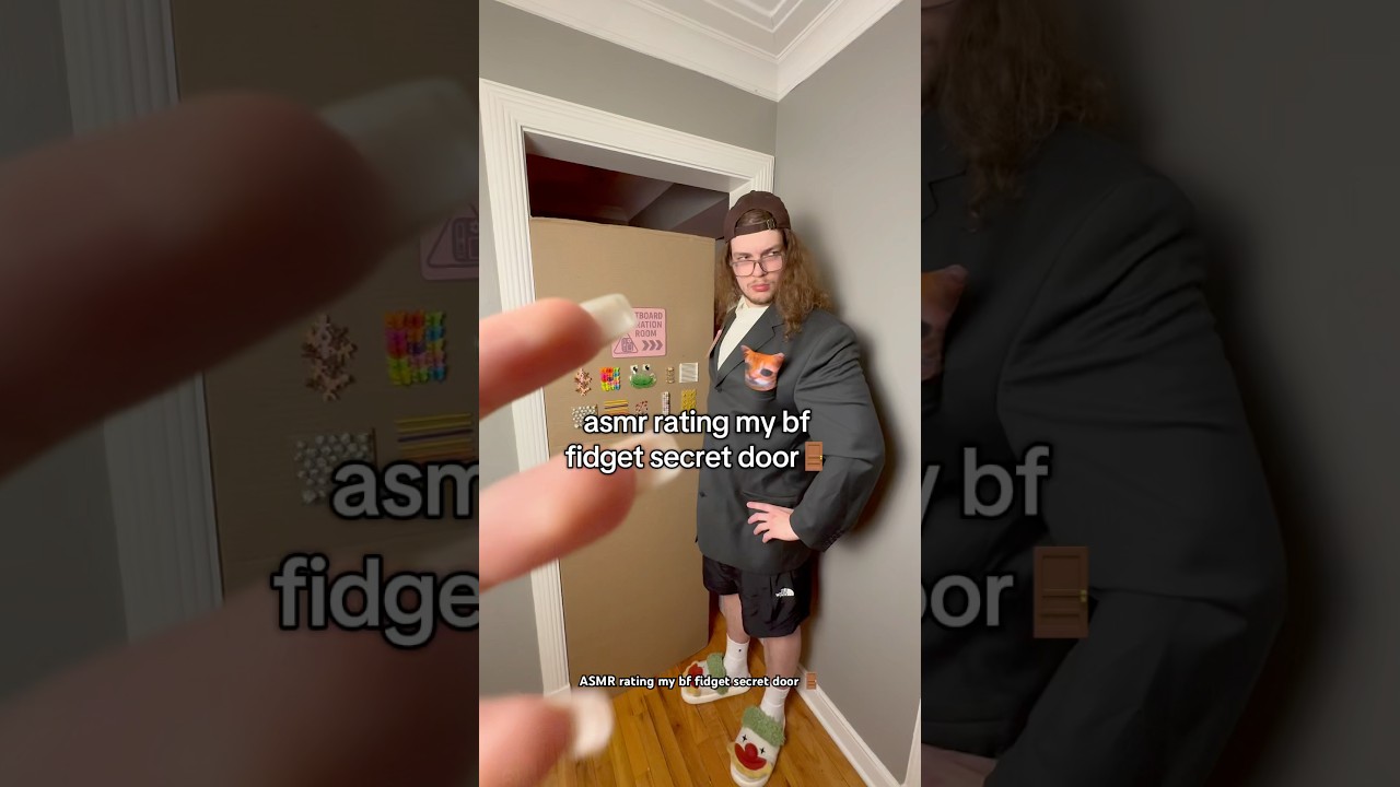 ASMR rating my bf fidget secret DOOR 🚪 #asmr #triggersforsleep #asmrsounds #shorts