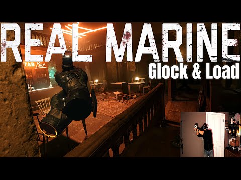 REAL MARINE PLAYS VR | Gunman Contracts 1 | THIS VR GAME WILL BLOW YOUR MIND | HALF-LIFE ALYX MOD