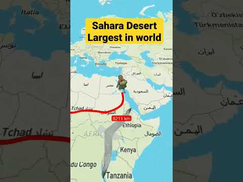 Sahara desert outline #largest #route #map #sahara #desert
