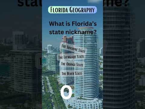 Quiz : What is Florida’s state nickname? #floridatrivia