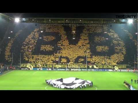 Timelapse Video of Borussia Dortmund fans CHOREO during Champions ...
