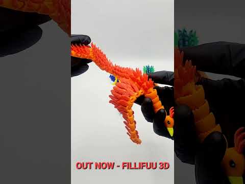🦅 FLEXI PHOENIX & PEACOCK・ STL File for 3D printing・Cults