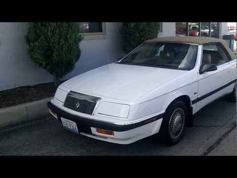 1992 Chrysler LeBaron LX V-6 Convertible with 60,300 miles video walk-around. SOLD, SOLD, SOLD