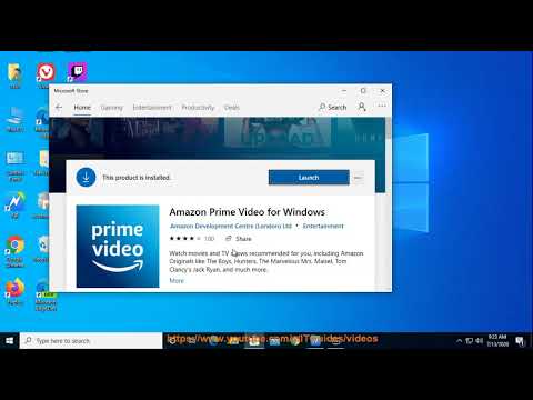 Amazon Prime Video is available in Microsoft Store (Amazon Prime Video for Windows download)