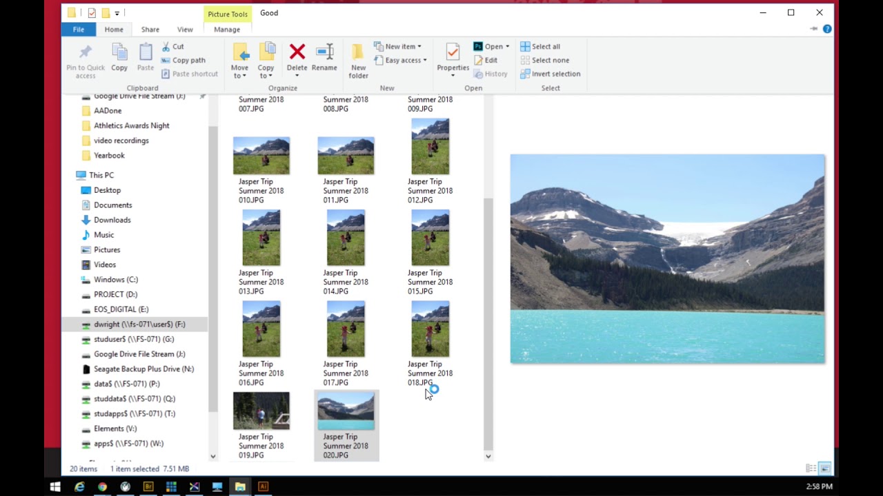 How to print conteact sheets in Window