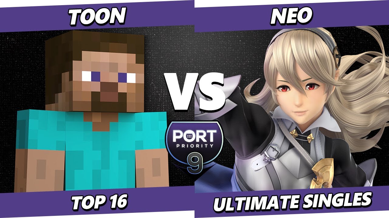 Port Priority 9 - Toon (Steve) Vs. Neo (Corrin) Smash Ultimate - SSBU