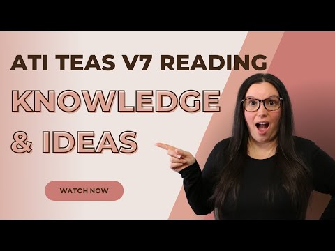 ATI TEAS Reading Version 7 Knowledge and Ideas Guide (How to Get the Perfect Score)