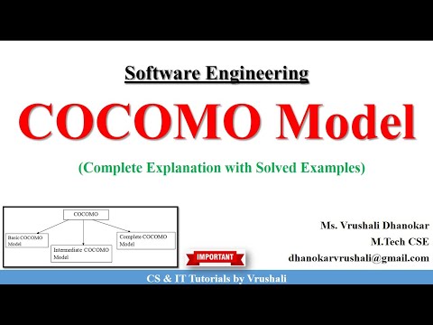 SE 37 : COCOMO Model with Solved Examples #softwareengineering @csittutorialsbyvrushali