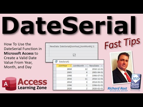 How To Use DateSerial in Microsoft Access to Create a Valid Date Value From the Year, Month, and Day