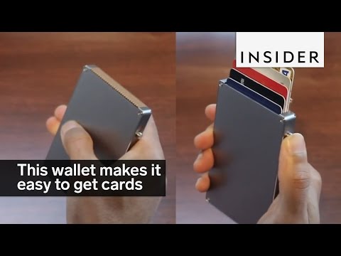 This pop-up wallet makes it super easy to grab the right card
