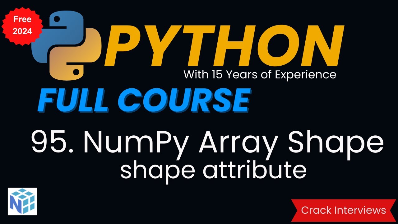 NumPy Array Shape | Python NumPy Array Shape | NumPy Shape Function