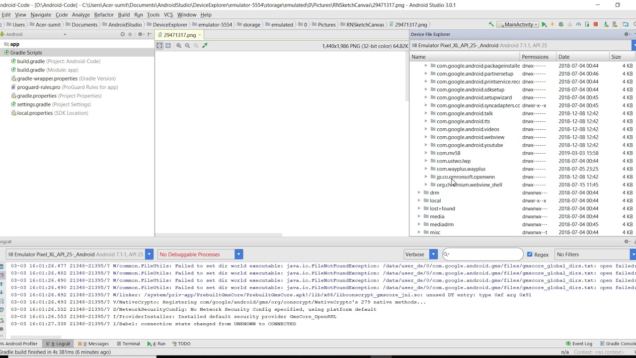 React Native Installing Realm Mobile Database in Android or IOS