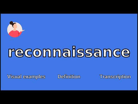 RECONNAISSANCE - Meaning and Pronunciation