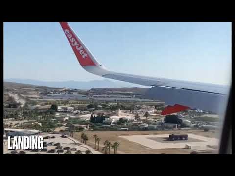 EasyJet flight from London Luton-Alicante-Elche Airport