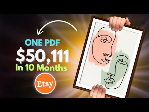 New Etsy Sellers | $50k Total Sales Made | Fast Selling AI Wall Art | Print On Demand Idea