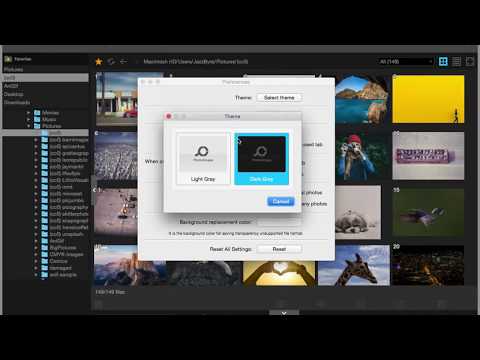 Change Theme - PhotoScape X for Mac 2.3