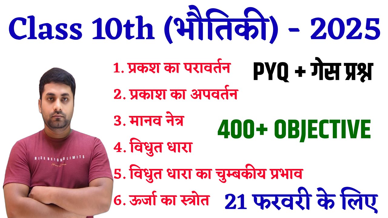 Essential Physics Questions for Class 10 Board Exams 2025 | Galaxy.ai