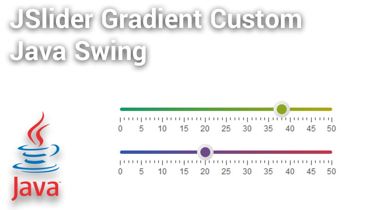 JSlider Gradient Custom using Java Swing UI