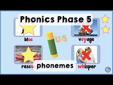 Phonics ue sound | Phase 5 Phonemes | 2 letter blends | sing say find and read the ue sound in words