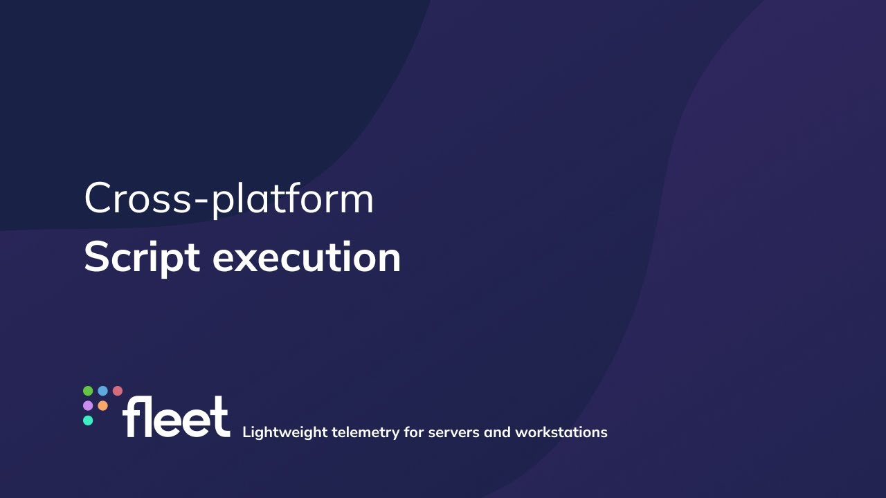 Introducing cross-platform script execution