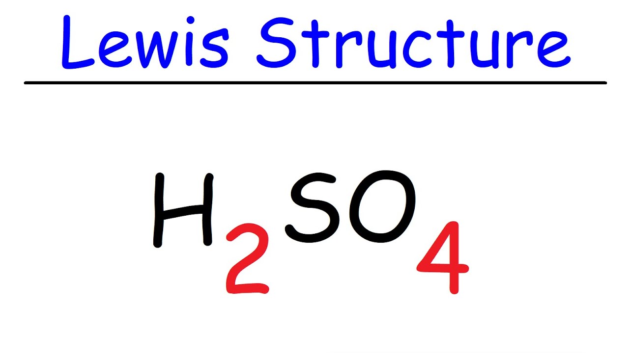 H2SO4 Lewis Structure - Sulfuric Acid