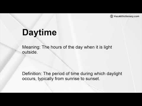 Daytime Meaning