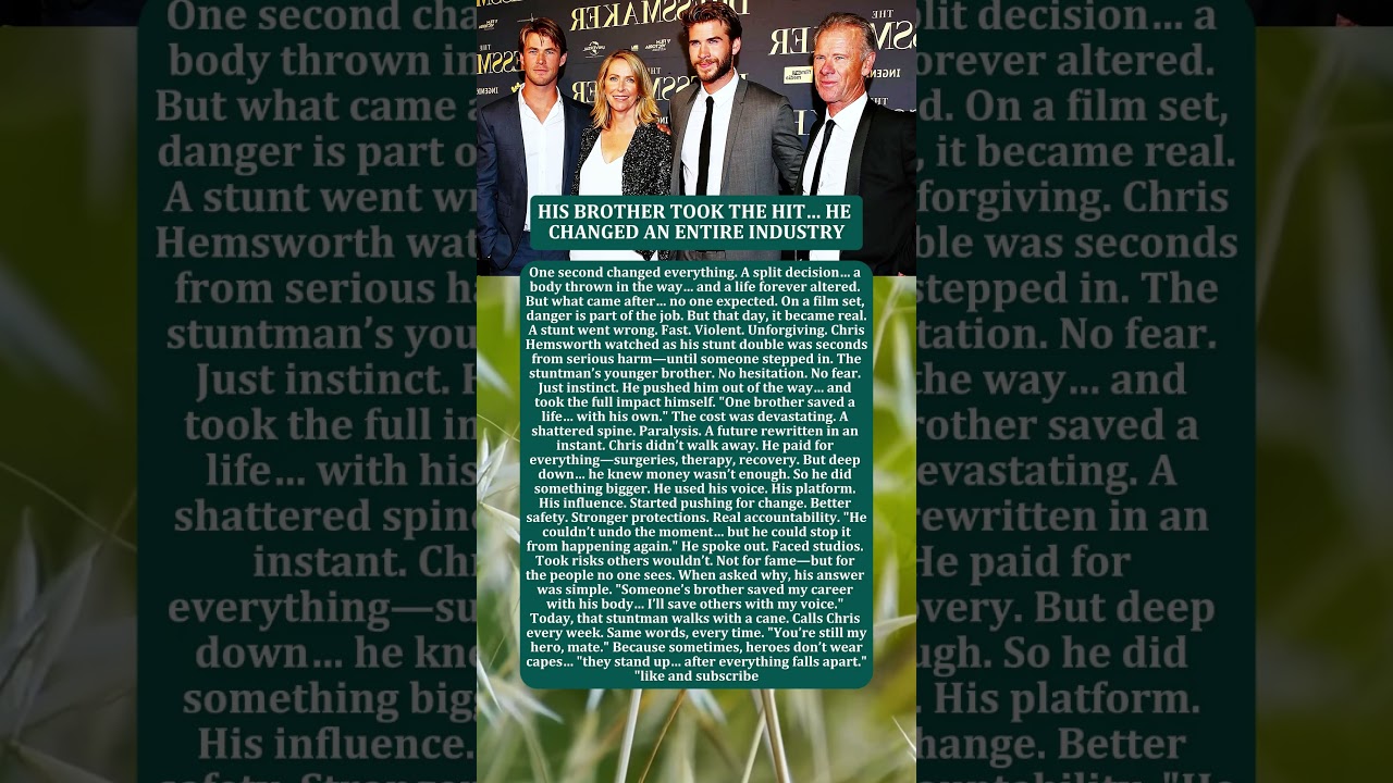 HIS BROTHER TOOK THE HIT… HE CHANGED AN ENTIRE INDUSTRY