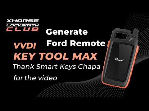How to Generate Ford Lincoln Remote by VVDI KEY TOOL MAX