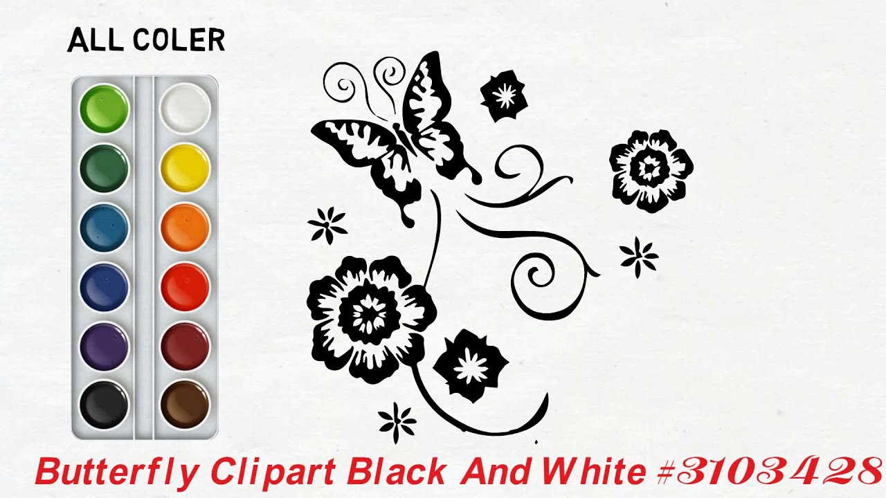 Drawing Butterfly Clipart Black And White #3103428 - Coler Ver
