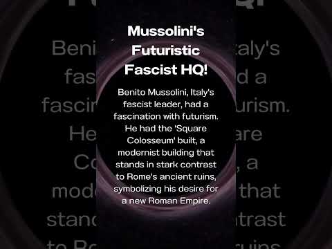 Dictators Gone Wild #3: Mussolini's Fascist HQ in Rome #facts #history #dictators #fascism