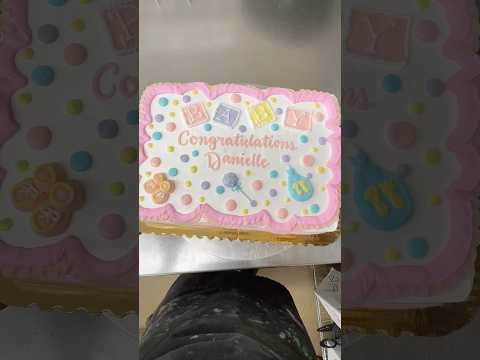 A Surprise Baby Shower Cake ๐ผ๐ #cake #cakedecorating