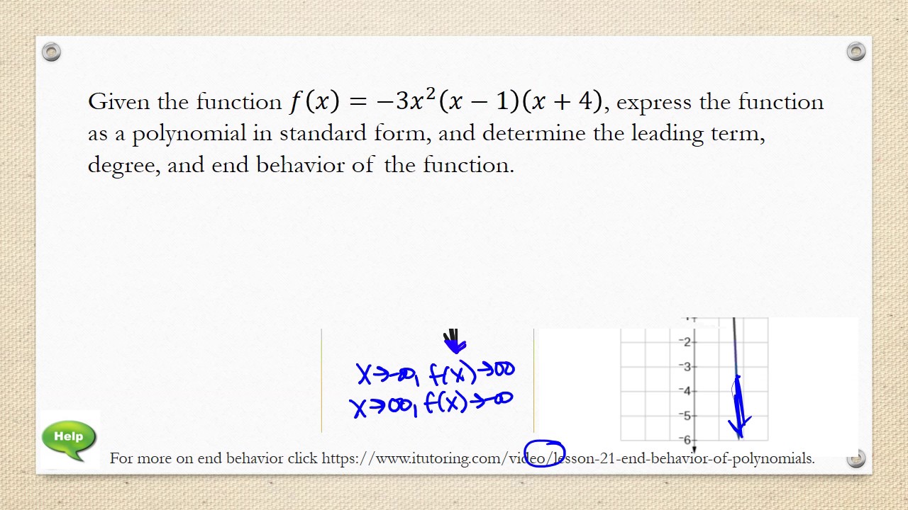 End Behavior of Polynomial Functions