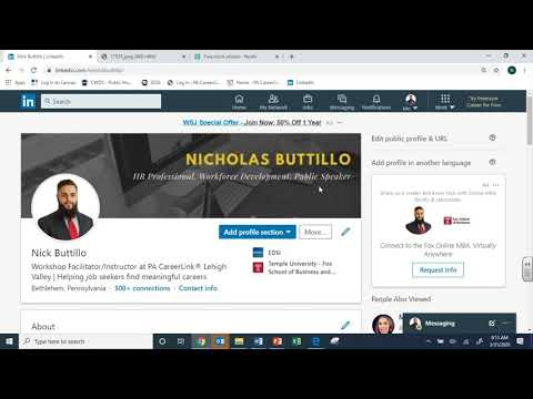 Building & Maintaining a LinkedIn Profile - PA CareerLink Lehigh Valley