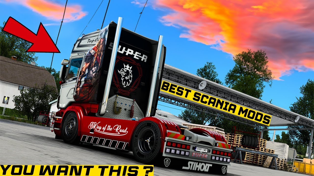 TOP BEST SCANIA V8 RJL TUNING MODS ETS2 1.49