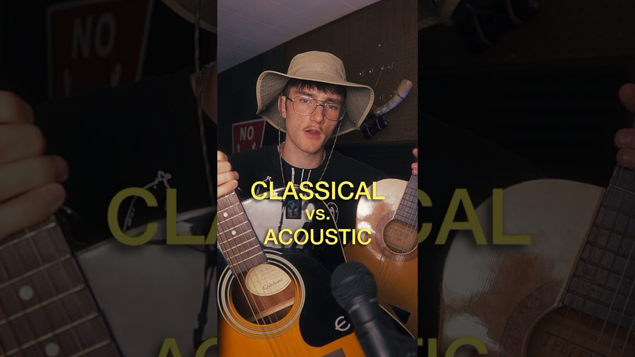 Classical vs. acoustic #guitar #guitartalk #classicalguitar #acousticguitar #musician #guitarist
