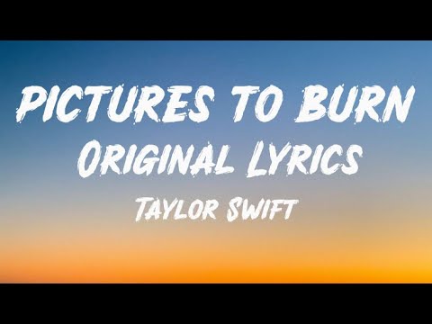 Picture To Burn ( Original Version) - Taylor Swift (Official Lyric Video)