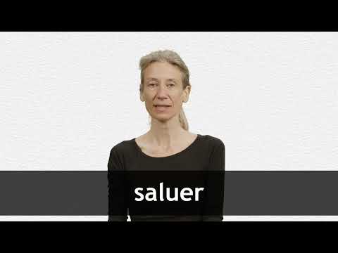 How to pronounce SALUER in French