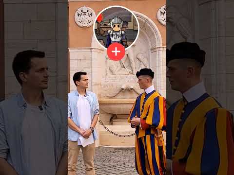 Que pensent les Gardes #Suisses Pontificaux du #Pape #François ? Réponses de Gaëtan et Eliah.