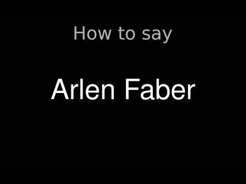 How to Pronounce correctly Arlen Faber (Movie)