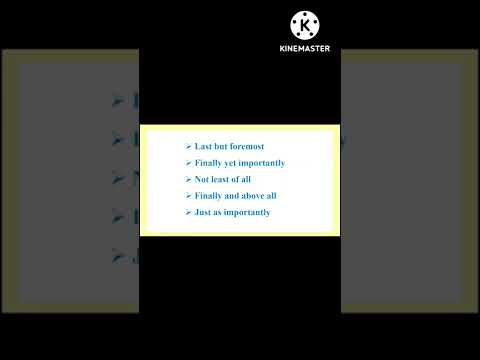 Alternatives to "Last but not least" π€