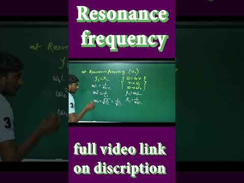 concept of resonance frequency