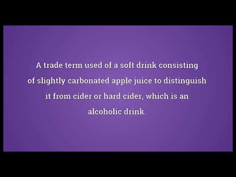 Sparkling cider Meaning