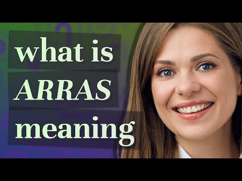 Arras | meaning of Arras
