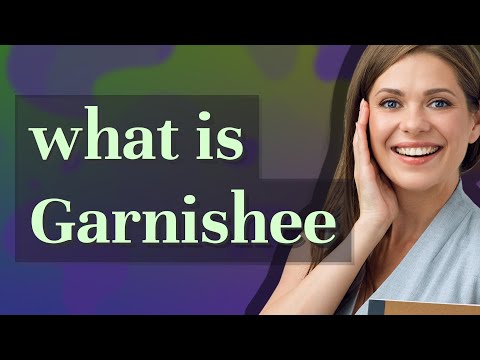 Garnishee | meaning of Garnishee