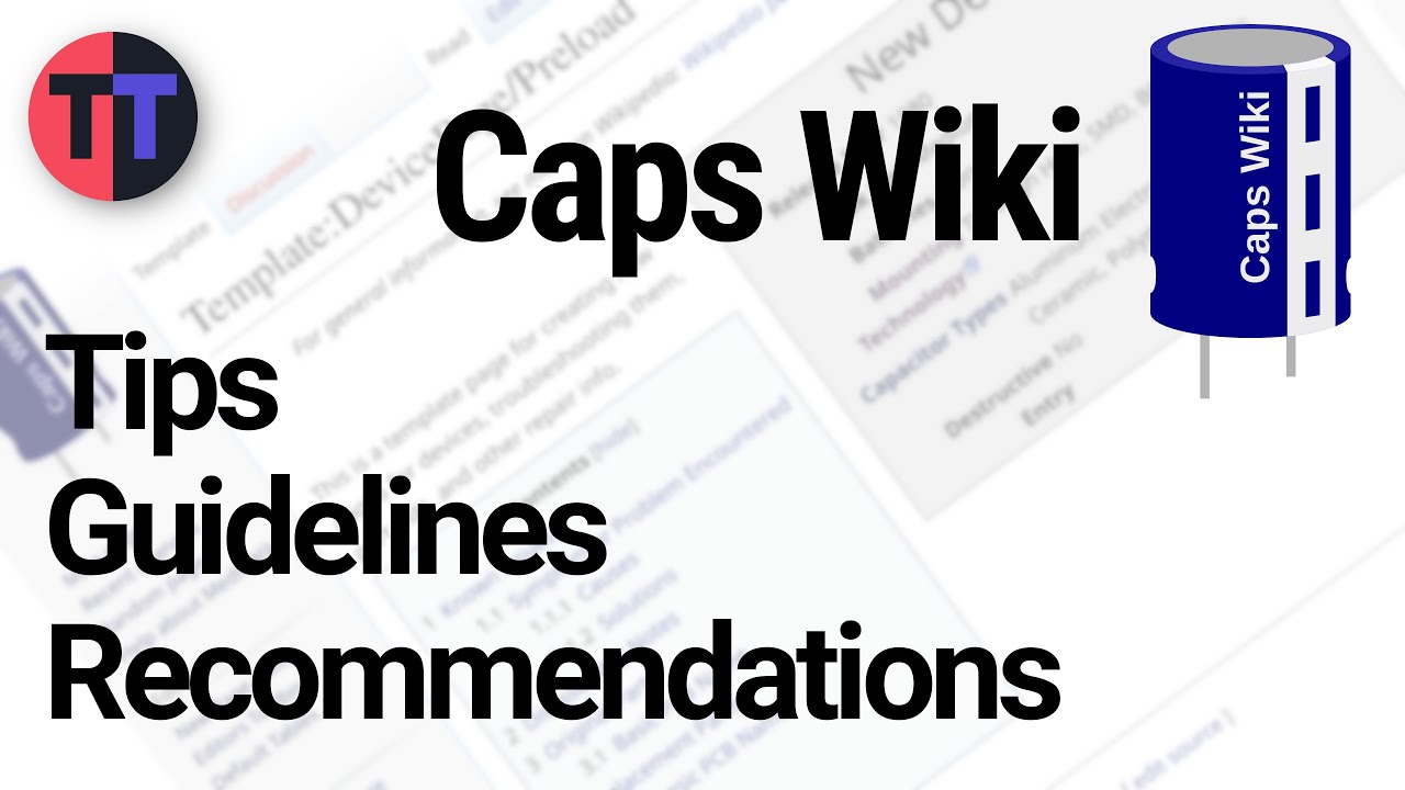 Caps Wiki - Tips, Guidelines, and Recommendations
