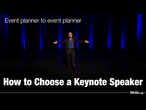 How to Choose a Keynote Speaker
