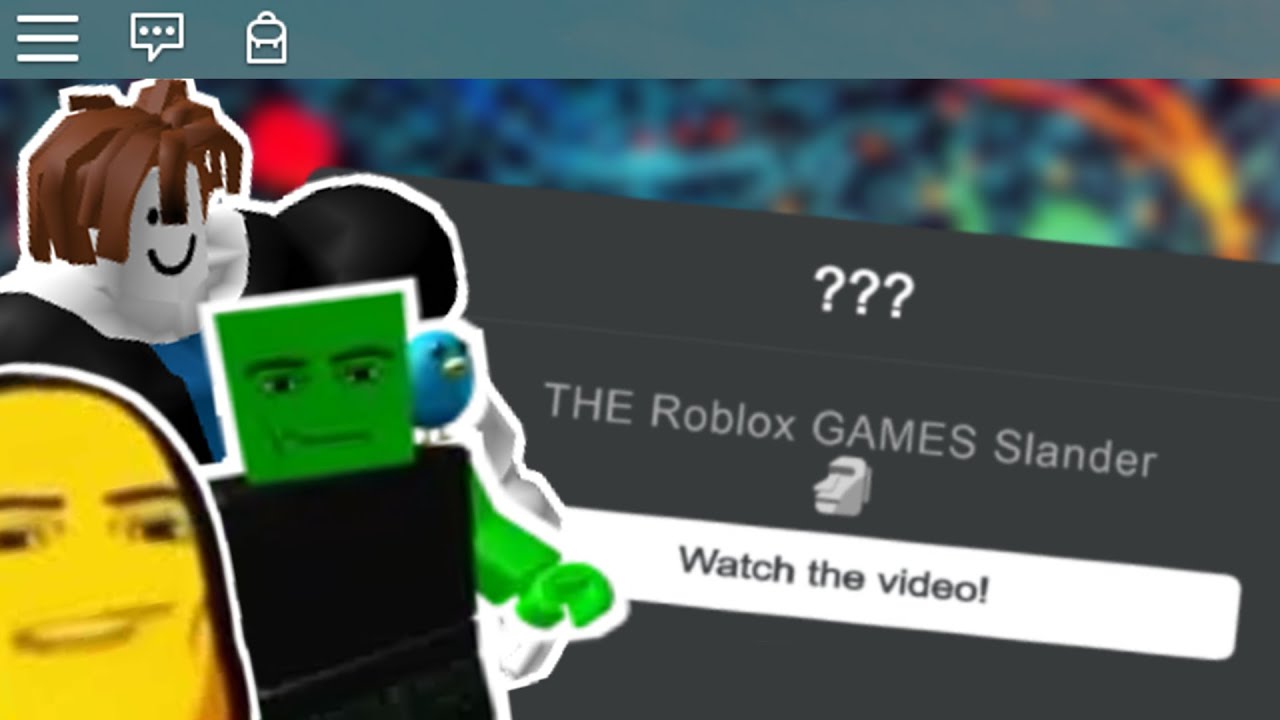 🗿 THE Roblox GAMES slander!.... (memes)
