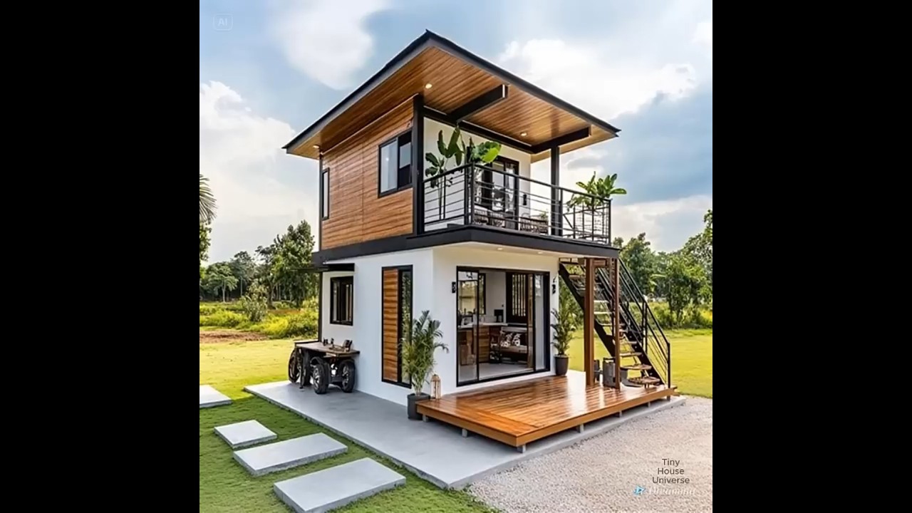 5×5 Two-Story Small House Floor Plans #smallhouse #tinyhouse #easyhouse #homedesign #eleganthomes