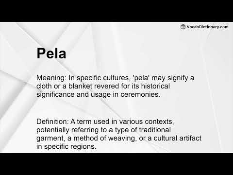 Pela Meaning