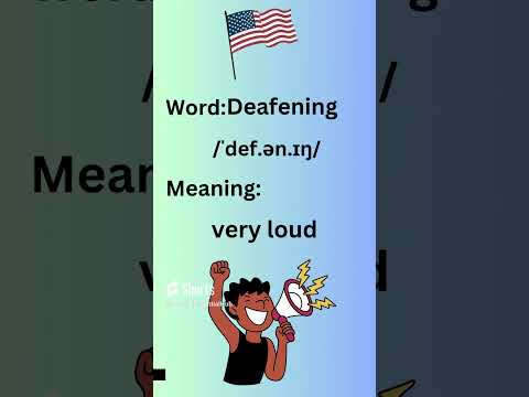 How to Pronounce Deafening in American Accent #learning #learnenglish